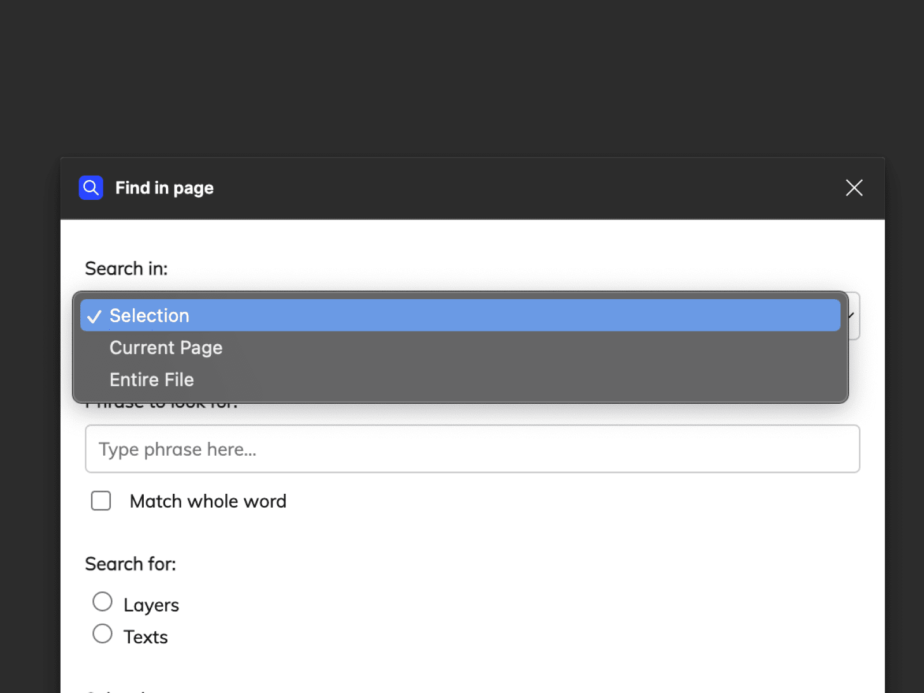 Find in page: 피그마에서 레이어와 텍스트 검색하기 - 디자인 나침반