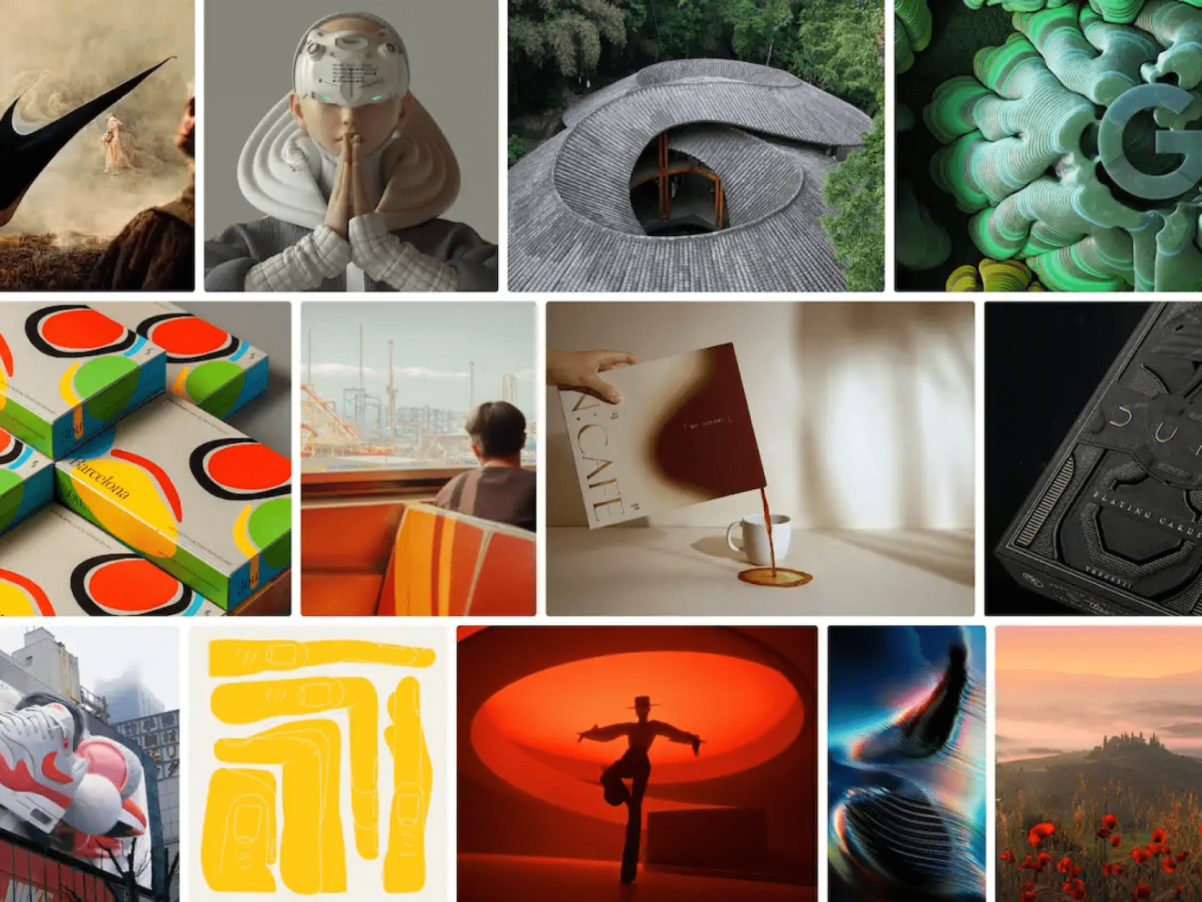 Behance: 2022년 최고의 비주얼 트렌드 - 디자인 나침반