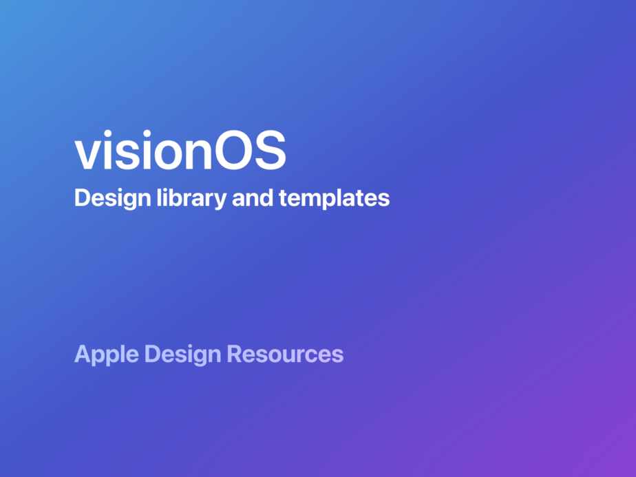Apple visionOS Design Resource - 디자인 나침반