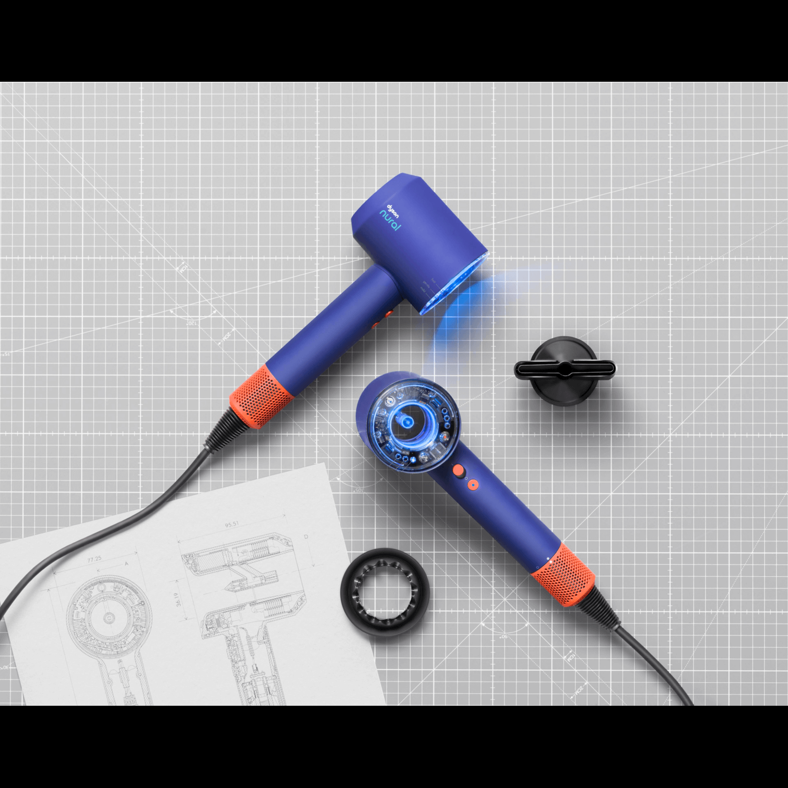 다이슨 수퍼 소닉 뉴럴: 하이퍼카를 닮은 헤어 드라이어 - 디자인 나침반