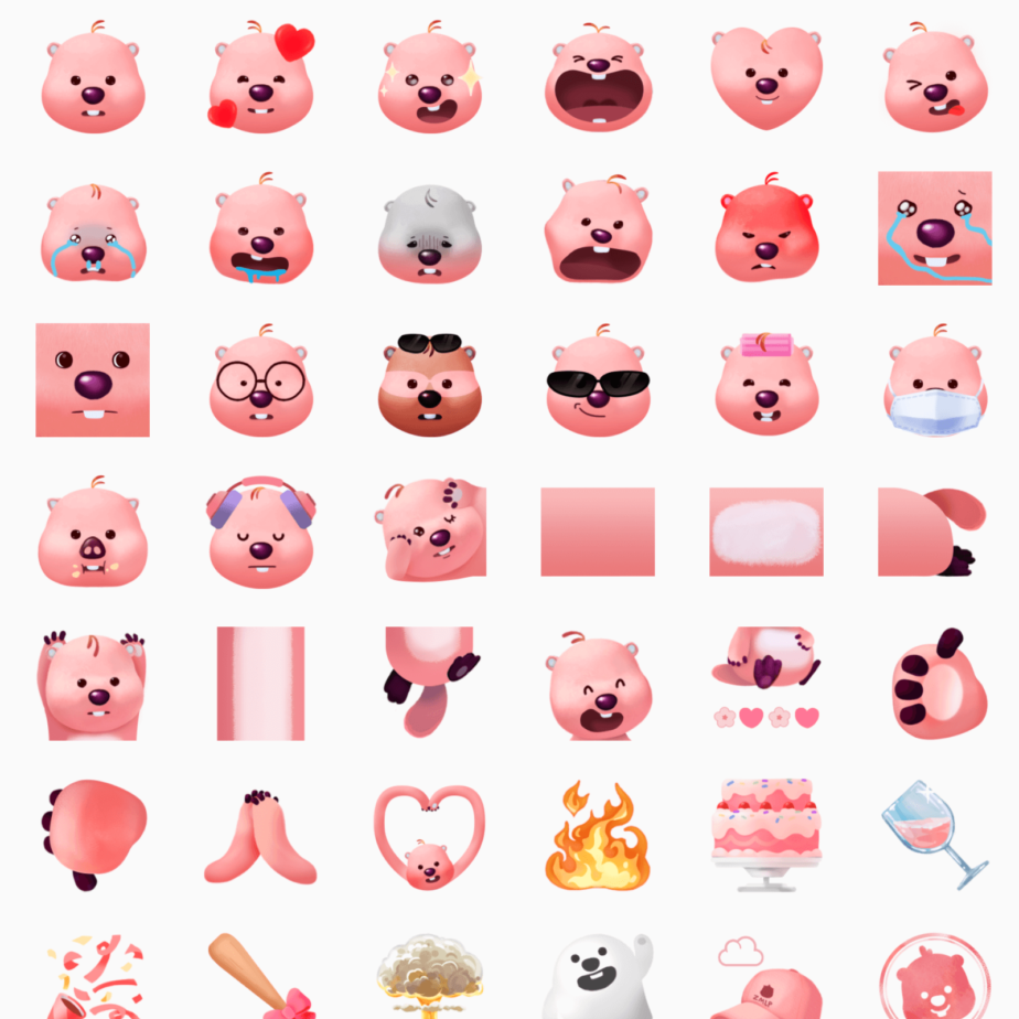 카카오톡 미니 이모티콘: 8개의 새 캐릭터 - 디자인 나침반