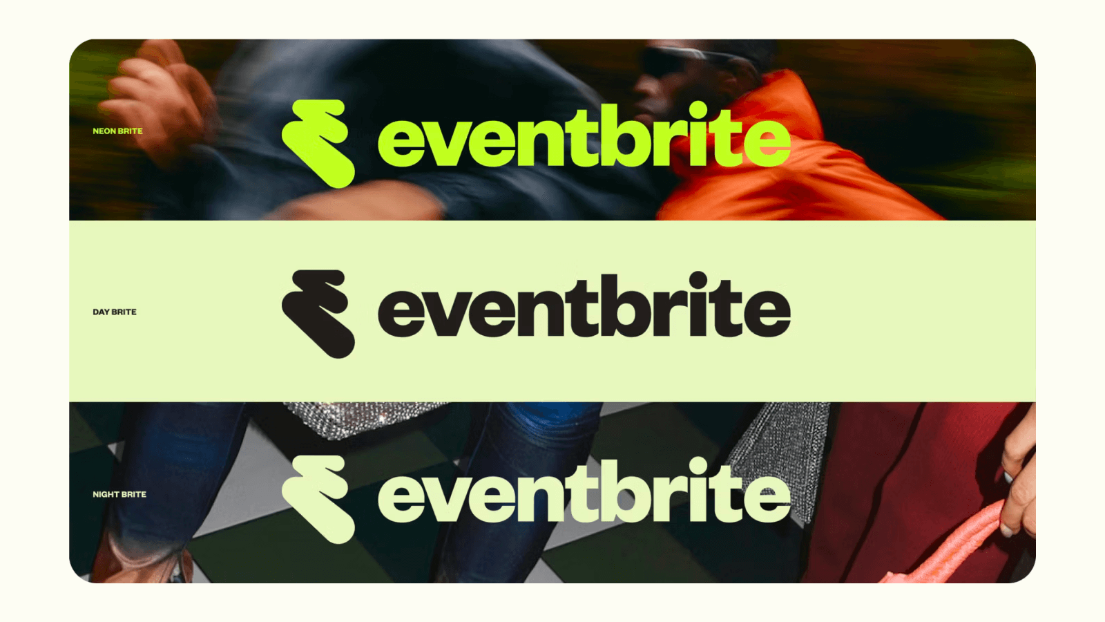 활기 넘치는 이벤트브라이트 리브랜딩 - 디자인 나침반