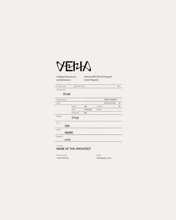 VEHA, 체코 건축 사무소 브랜딩 - 디자인 나침반